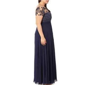 JS Collections | Dresses | Js Collections Floral Embroidered Chiffon ...